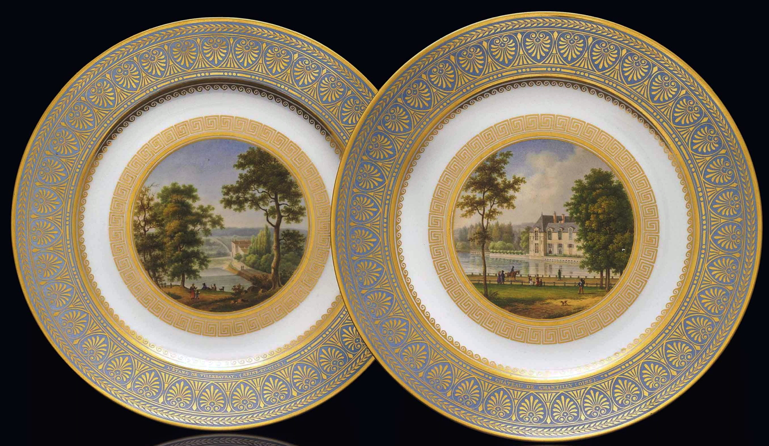 Sevres Porcelain Service Views of France